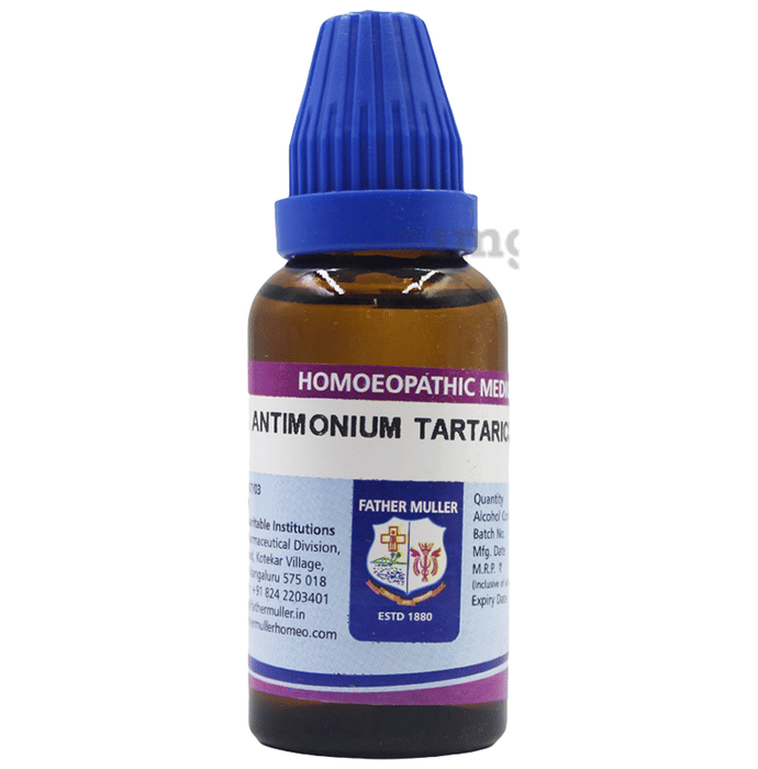 Father Muller Antimonium Tartaricum Drop 200C: Buy bottle of 30.0 ml ...