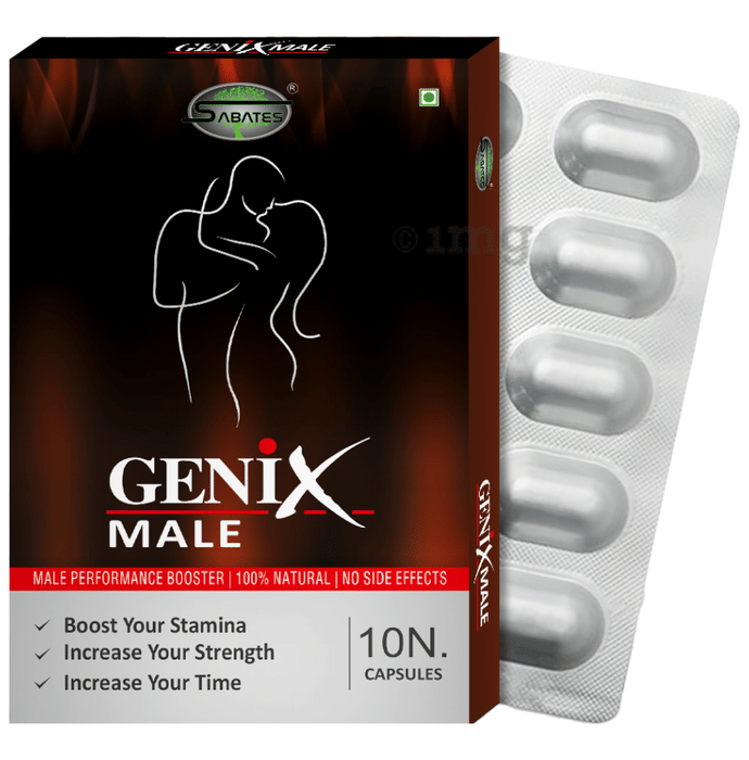 Sabates Genix Male Capsule: Buy strip of 10.0 capsules at best price in ...