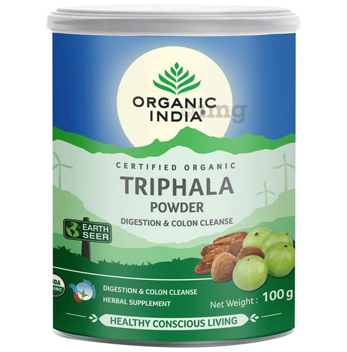 Organic India Triphala Powder | Eases Constipation & Supports Digestive ...