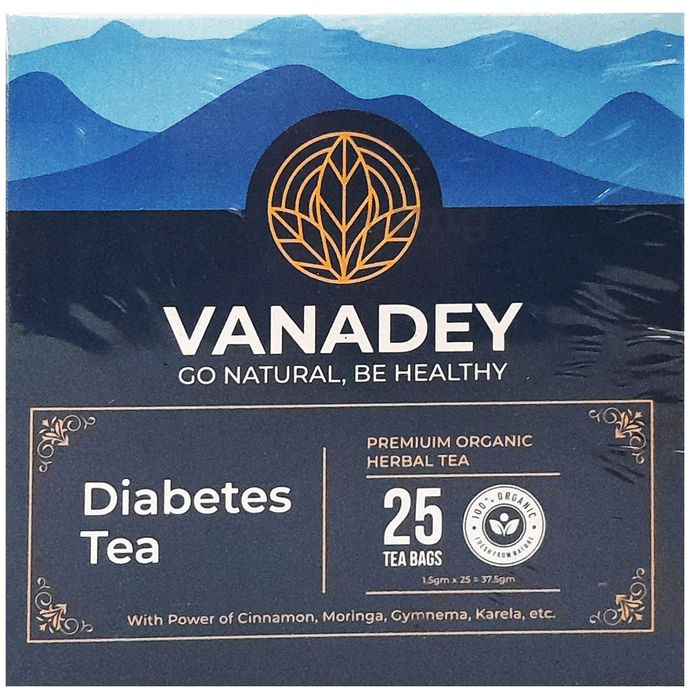 Second Aid Vanadey Go Natural, Be Healthy Diabetes Tea Bag (1.5gm Each ...