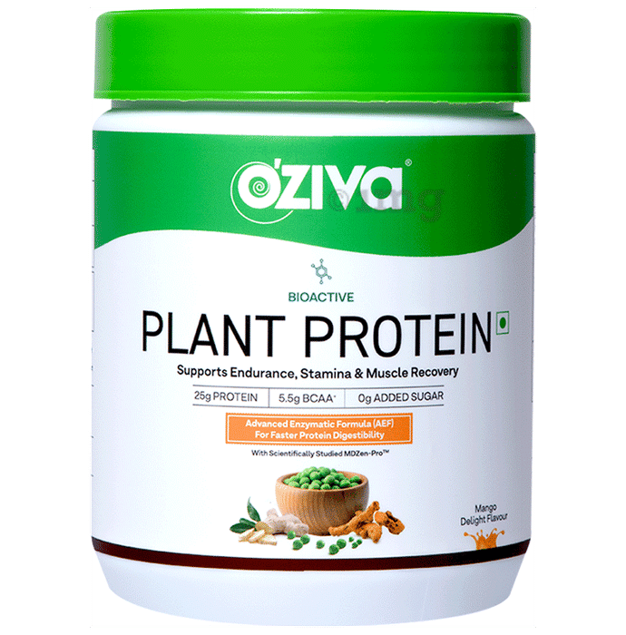 Oziva Bioactive Plant Protein Powder Mango Delight: Buy jar of 500.0 gm ...