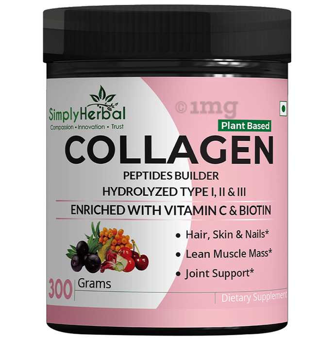 Simply Herbal Collagen Powder: Buy jar of 300.0 gm Powder at best price ...