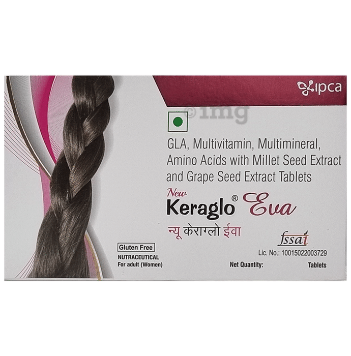 Keraglo Eva Tablet for Adult Women | Hair Fall Treatment: Buy strip of ...