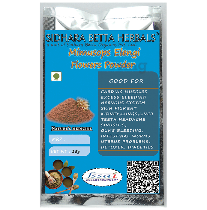 Sidhara Betta Herbals Mimusops Elengi Flowers Powder: Buy packet of 15. ...