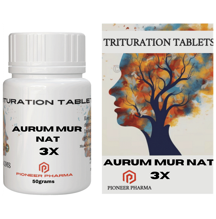 Pioneer Pharma Aurum Mur Nat Trituration Tablet 3X: Buy bottle of 50.0 ...