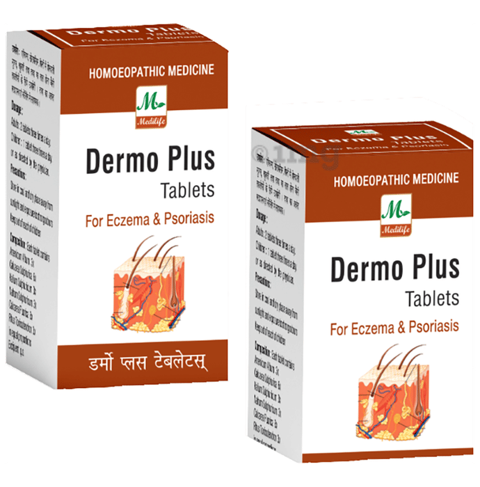 Medilife Dermo Plus Tablet (25gm Each): Buy combo pack of 2.0 bottles ...
