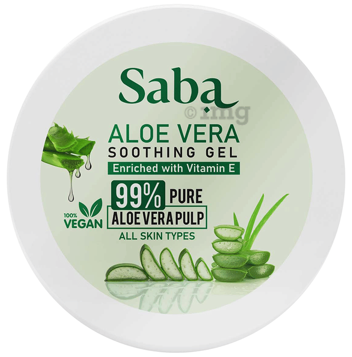 Saba Aloe Vera Soothing Gel (260gm Each): Buy combo pack of 2.0 jar at ...