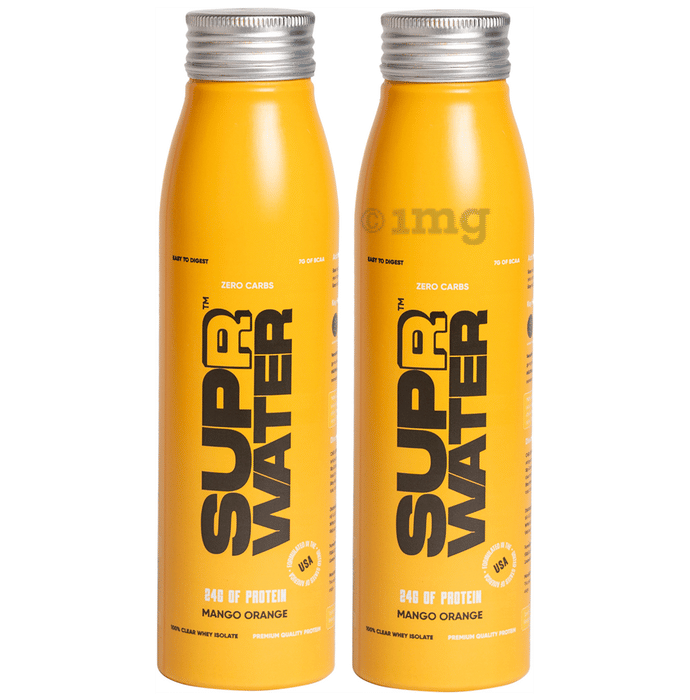 SUPR Water 24gm of Protein (330ml Each) Orange Mango: Buy combo pack of ...