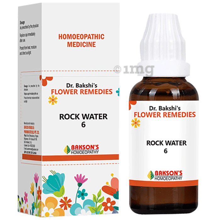 Dr Bakshi's Flower Remedies Rock Water 6: Buy bottle of 100.0 ml Liquid ...