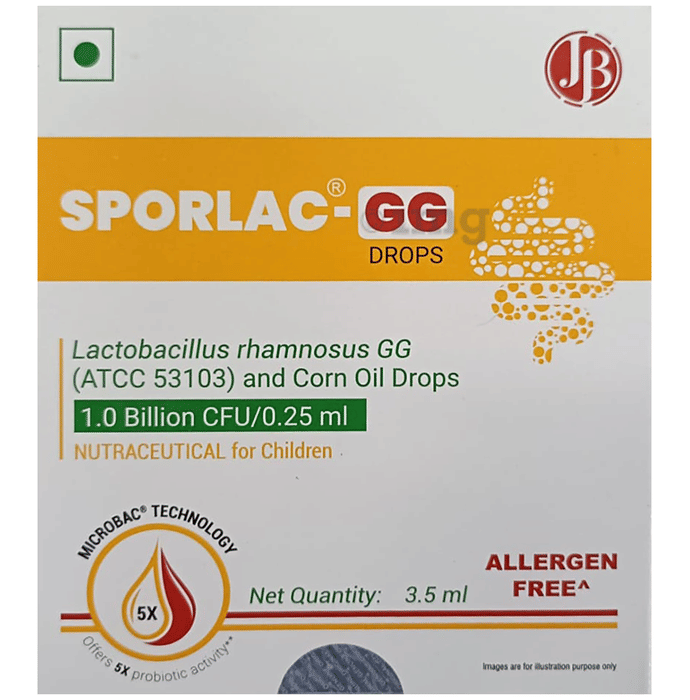 Sporlac-GG Drops: Buy bottle of 3.5 ml Oral Drops at best price in ...