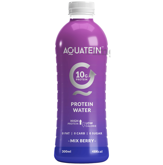 Aquatein 10g Protein Water Mix Berry No Added Sugar: Buy bottle of 300. ...
