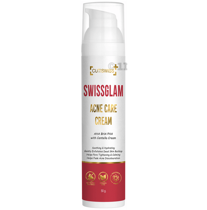 Cutiswiss Swissglam Acne Care Cream: Buy pump bottle of 50.0 gm Cream ...