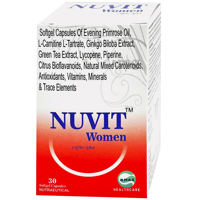 Nuvit Women Softgel Capsule: Buy bottle of 30.0 soft gelatin capsules ...