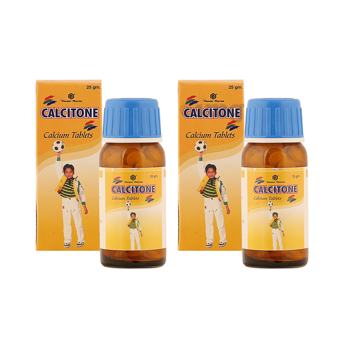 Pioneer Pharma Calcitone Calcium Tablet (25gm Each): Buy combo pack of ...