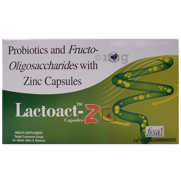 Lactoact-Z Capsule: Buy strip of 10.0 capsules at best price in India | 1mg