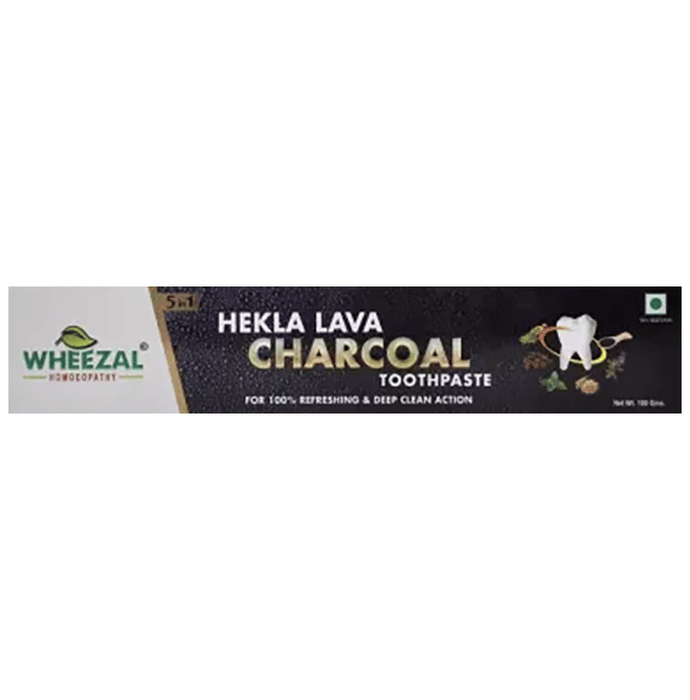Wheezal Hekla Lava Charcoal Toothpaste: Buy tube of 100.0 gm Toothpaste ...