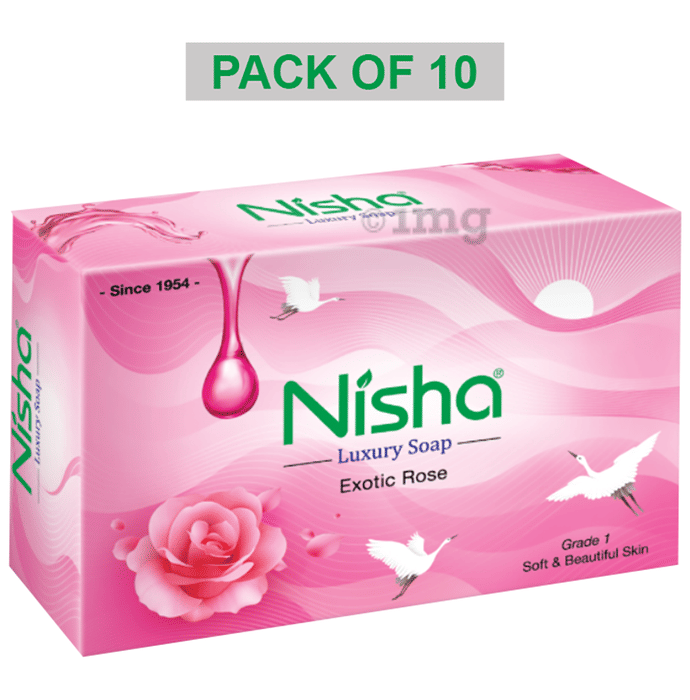 Nisha Exotic Rose Luxury Soap (100gm Each): Buy combo pack of 10.0 ...