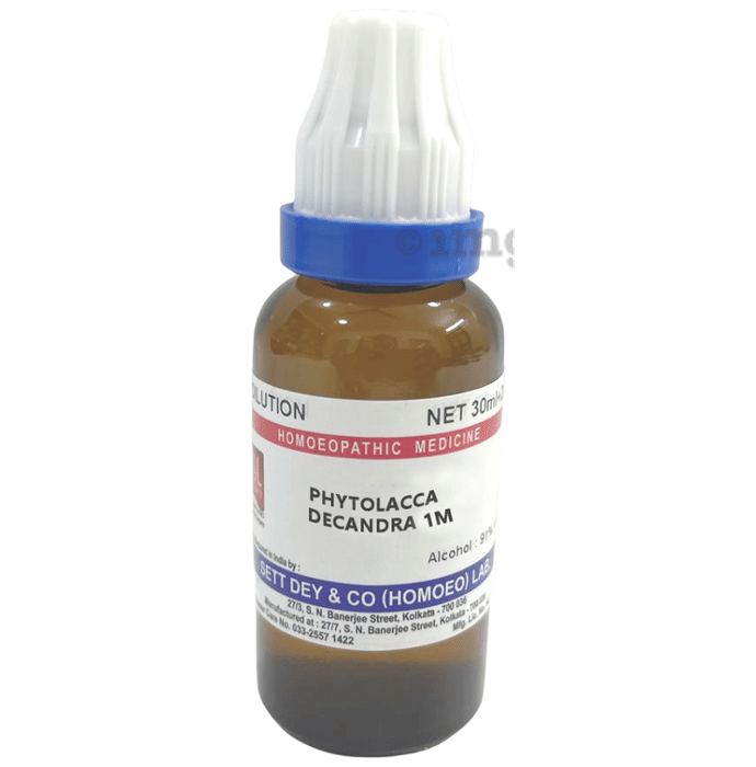 Sett Dey Phytolacca Decandra Dilution 1M: Buy bottle of 30.0 ml ...