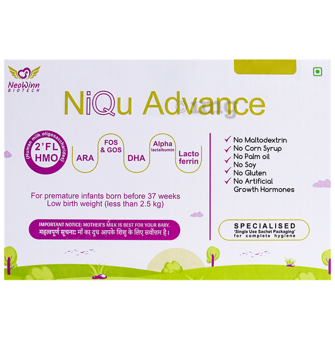 NiQu Advance Sachet: Buy box of 40 Sachets at best price in India | 1mg