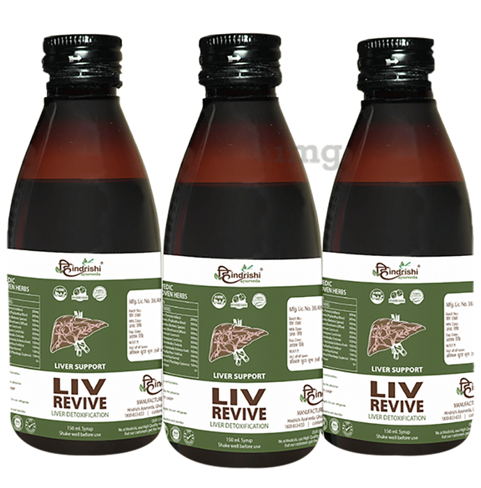 Hindrishi Ayurveda Liv Revive Syrup for Liver Detoxification & Treats ...