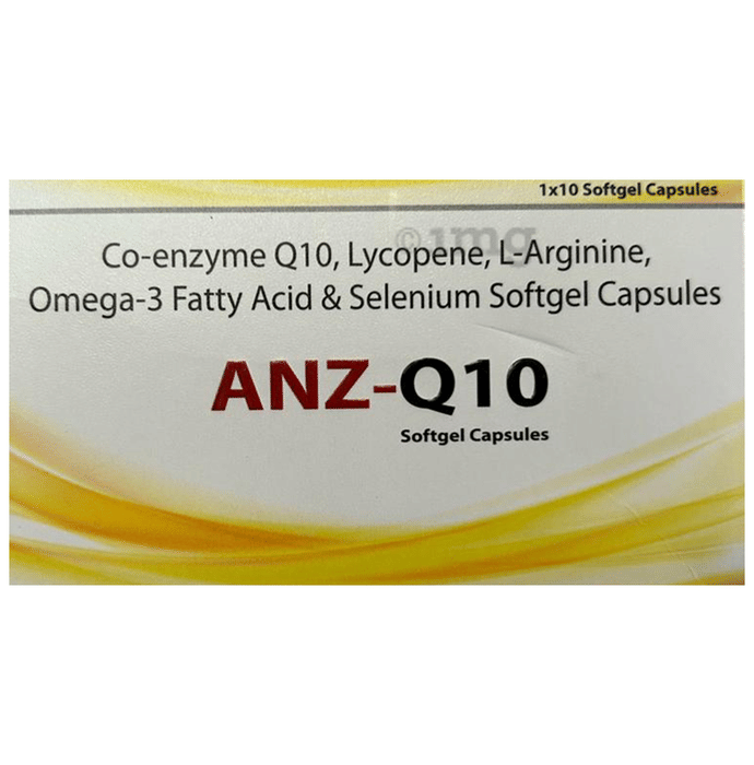 ANZ-Q10 Softgel Capsule: Buy strip of 10.0 soft gelatin capsules at ...