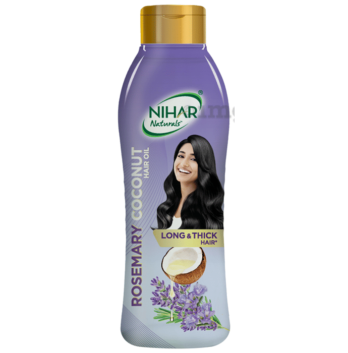 Nihar Naturals Coconut Hair Oil Rosemary: Buy bottle of 200.0 ml Oil at best price in India | 1mg