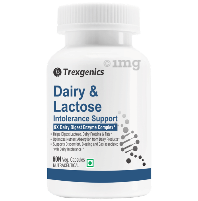 Trexgenics Dairy and Lactose Veg Capsule: Buy bottle of 60.0 capsules ...