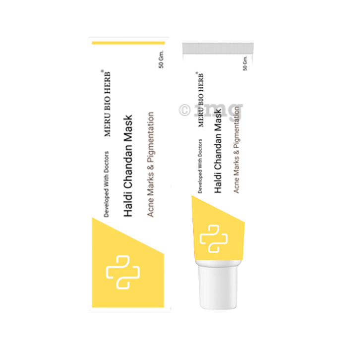 Meru Bio Herb Haldi Chandan Face Mask: Buy tube of 50 gm Face Mask at ...