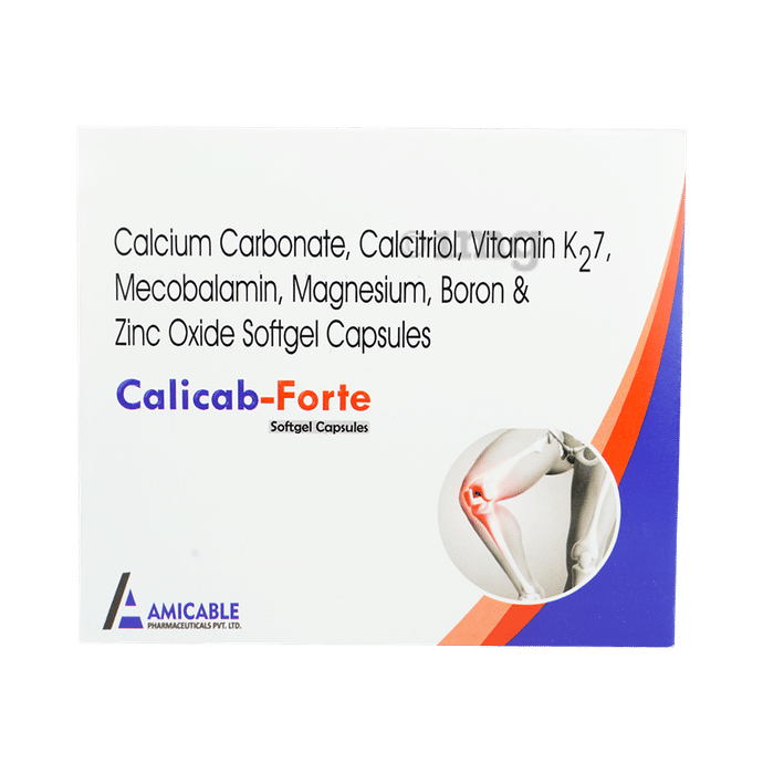 Calicab Forte Softgel Capsule: Buy strip of 10 soft gelatin capsules at ...