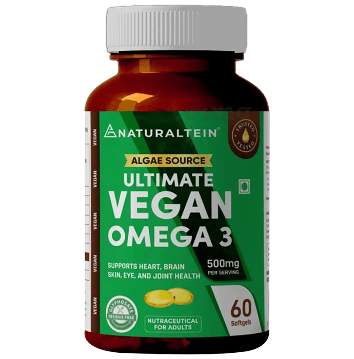Naturaltein Ultimate Vegan Omega 3 Softgel: Buy bottle of 60.0 soft ...