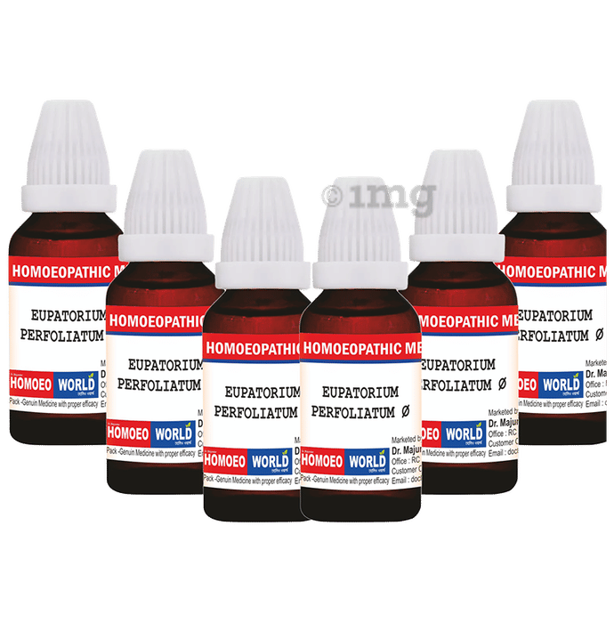 Dr. Majumder Homeo World Eupatorium Perfoliatum Mother Tincture (30ml Each) Q: Buy box of 6.0 ...