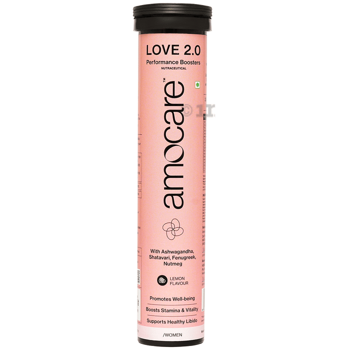 Amocare Love 2.0 Effervescent Tablet Lemon: Buy bottle of 20.0 ...