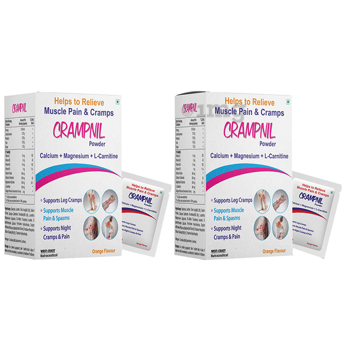 West-Coast Crampnil Powder Sachet (10 Each) Orange: Buy combo pack of 2 ...