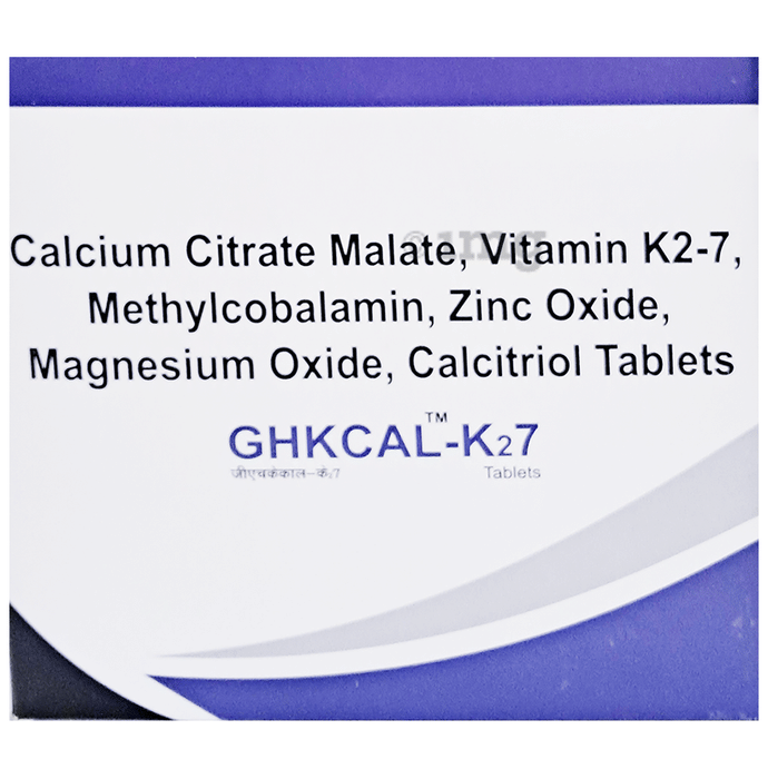 Ghkcal-K27 Tablet: Buy strip of 10.0 tablets at 𝗯𝗲𝘀𝘁 𝗽𝗿𝗶𝗰𝗲 in India | 1mg