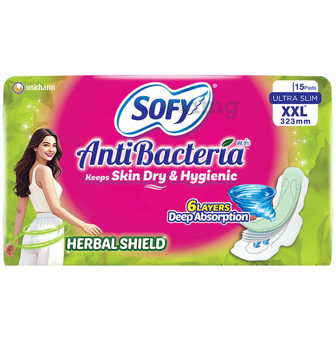 Sofy AntiBacteria Sanitary Pads XXL: Buy packet of 15.0 pads at best ...