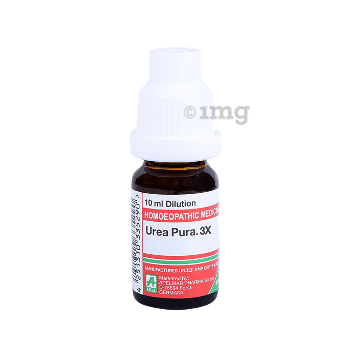 ADEL Urea Pura. Dilution 3X: Buy bottle of 10 ml Dilution at best price in India | 1mg