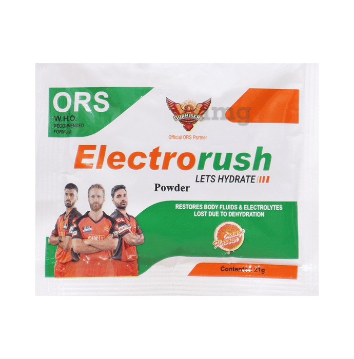 Electrorush ORS Powder: Buy packet of 21 gm Powder at best price in ...