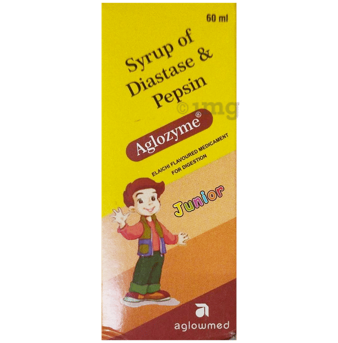 Aglozyme Junior Syrup Elaichi: Buy bottle of 60.0 ml Syrup at 𝗯𝗲𝘀𝘁 ...