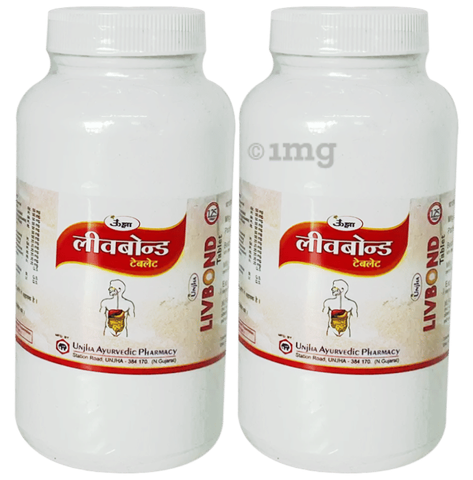 Unjha Livbond Tablets (200 Each): Buy combo pack of 2.0 bottles at best ...
