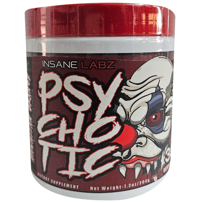 Insane Labz Psychotic Infused Pre-Workout Power House Powder Hawaiian ...
