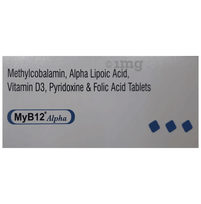 MyB12 Alpha Tablet: Buy strip of 10.0 tablets at best price in India | 1mg