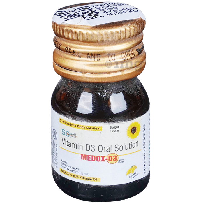 Medox-D3 Oral Solution Sugar Free: Buy bottle of 5.0 ml Oral Solution ...