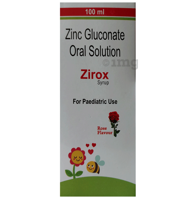 Zirox Rose Syrup: Buy bottle of 100.0 ml Oral Solution at 𝗯𝗲𝘀𝘁 𝗽𝗿𝗶𝗰𝗲 in ...