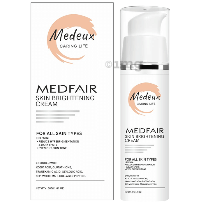 Medeux Medfair Skin Brightening Cream: Buy pump bottle of 30.0 gm Cream ...