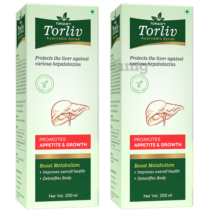 Torque's Torliv Ayurvedic Syrup (200ml Each): Buy combo pack of 2.0 ...