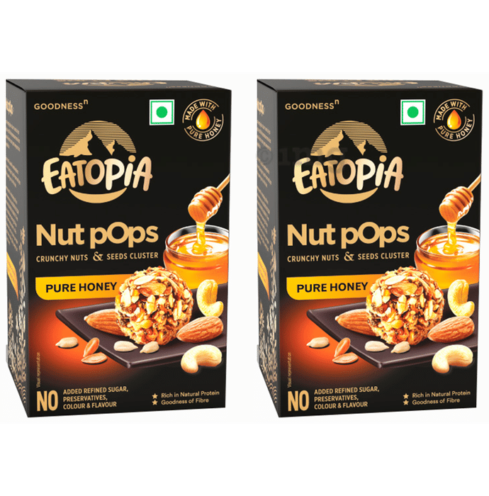 Eatopia Nut Pops Pure Honey (100gm Each): Buy combo pack of 2.0 boxes ...