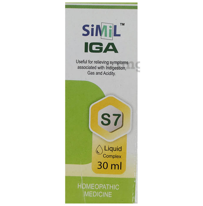 Simil IGA S7: Buy bottle of 30.0 ml Oral Drops at 𝗯𝗲𝘀𝘁 𝗽𝗿𝗶𝗰𝗲 in India | 1mg