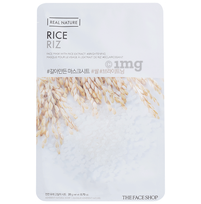 The Face Shop Rice Real Nature Face Mask: Buy packet of 20.0 gm Mask at ...