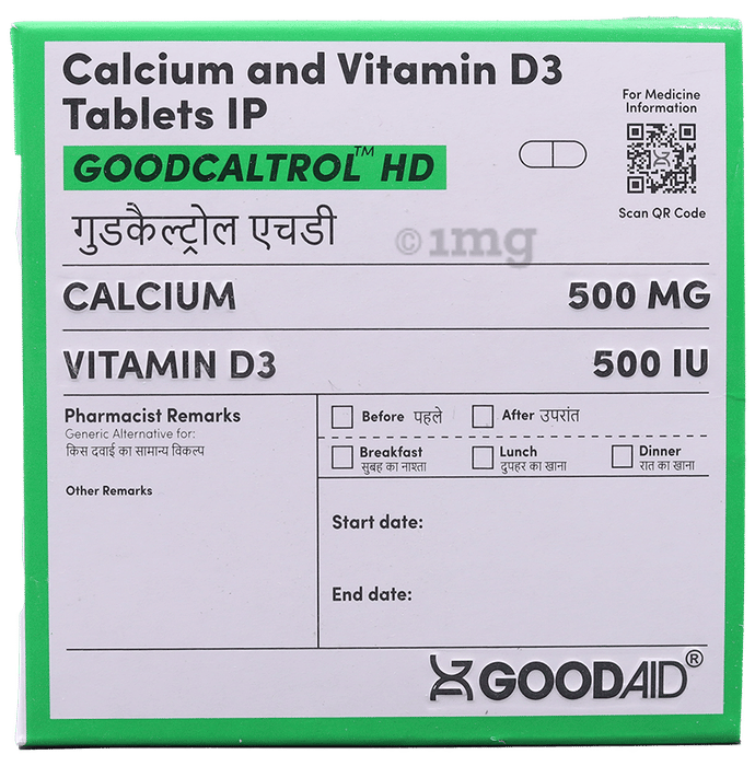 Goodcaltrol HD Tablet: Buy strip of 15.0 tablets at best price in India ...