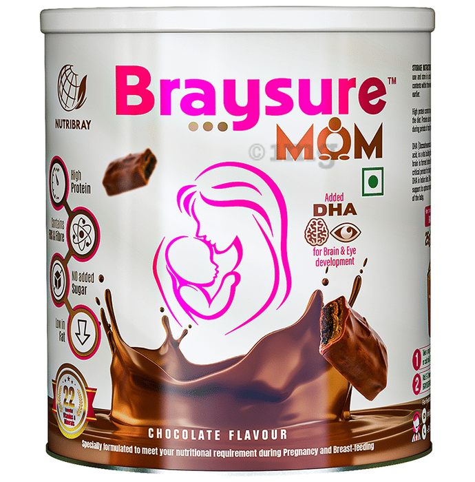 Braysure Mom Powder Chocolate: Buy Tin of 200.0 gm Powder at 𝗯𝗲𝘀𝘁 𝗽𝗿𝗶𝗰𝗲 ...